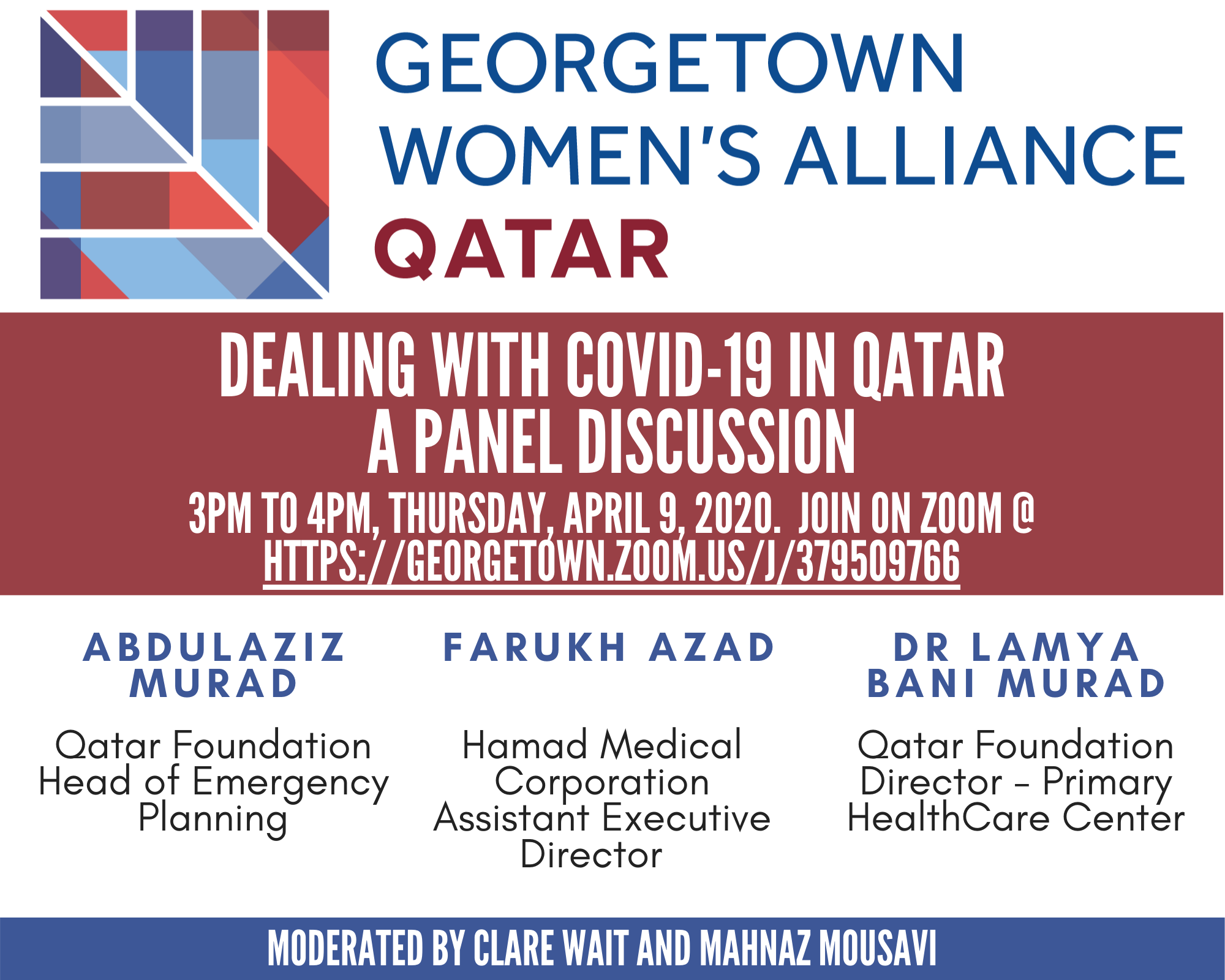 Dealing with COVID-19 in Qatar; A Panel Discussion - Georgetown - Qatar